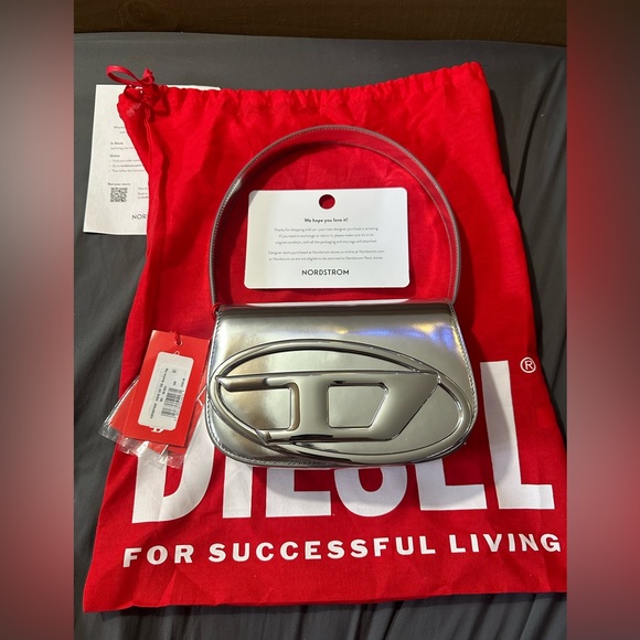 Diesel | Bags | Diesel Silver Dr Bag | Poshmark